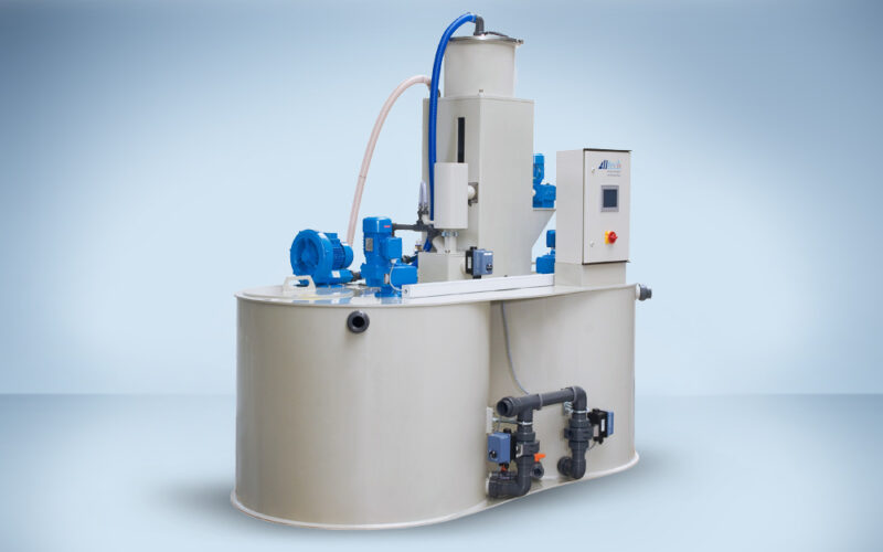 Polymer preparation systems for granulate and liquid concentrate
